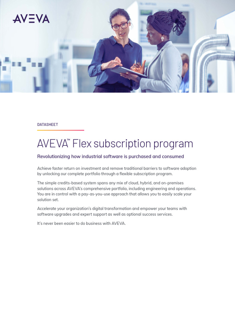 Datasheet AVEVA FlexSubscription 22-09.PDF - Coredownload.inline | PDF | Subscription Business ...