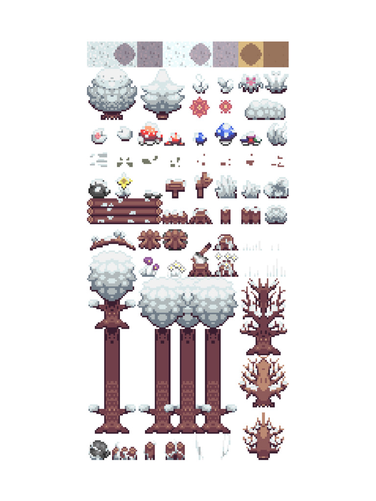 Tilesets Bosque Invierno | PDF