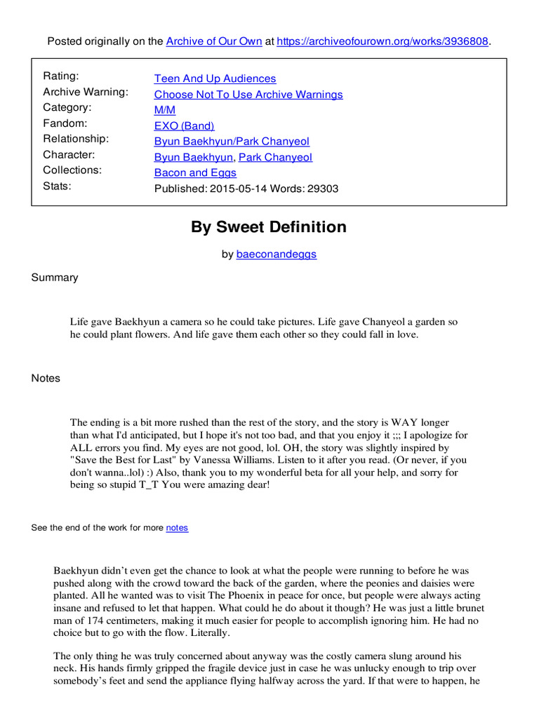 By Sweet Definition | PDF