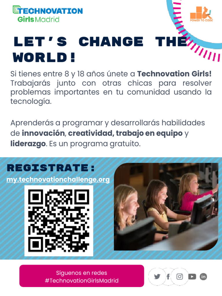 Flyer Technovation - Niñas V2 | PDF