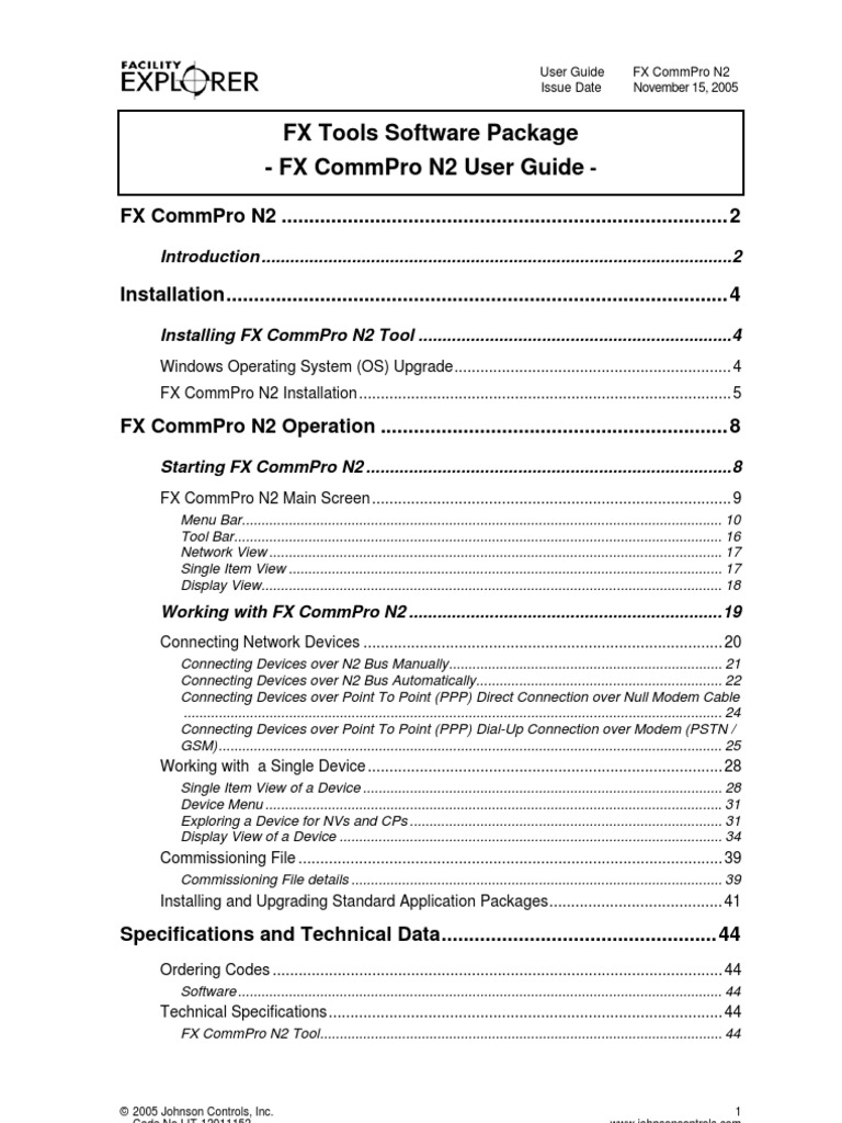 User Guide FX Tools (FX CommPro N2) | PDF | Operating System ...