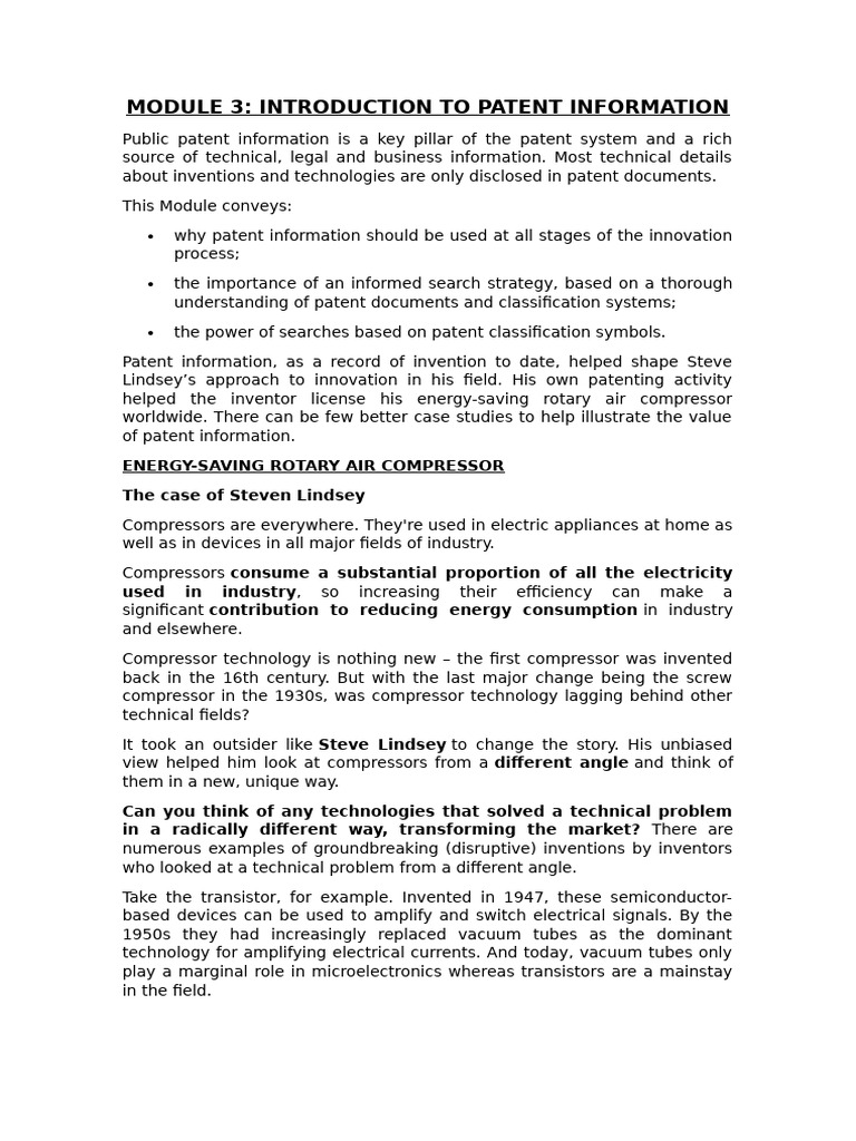 Patents Module 3 | PDF | Prior Art | Priority Right