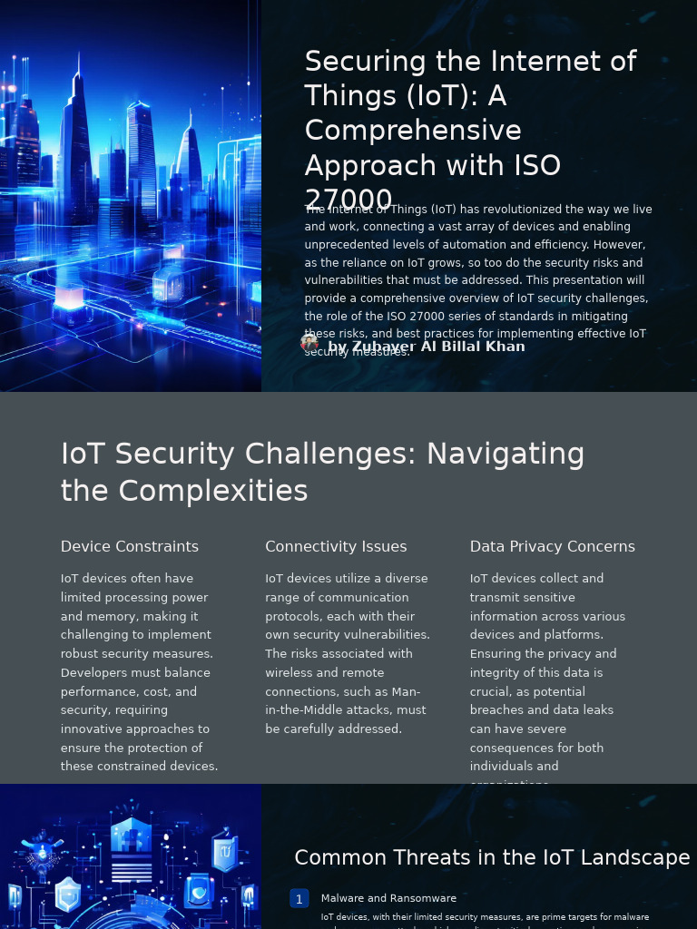 Securing The Internet of Things IoT A Comprehensive Approach With ISO ...