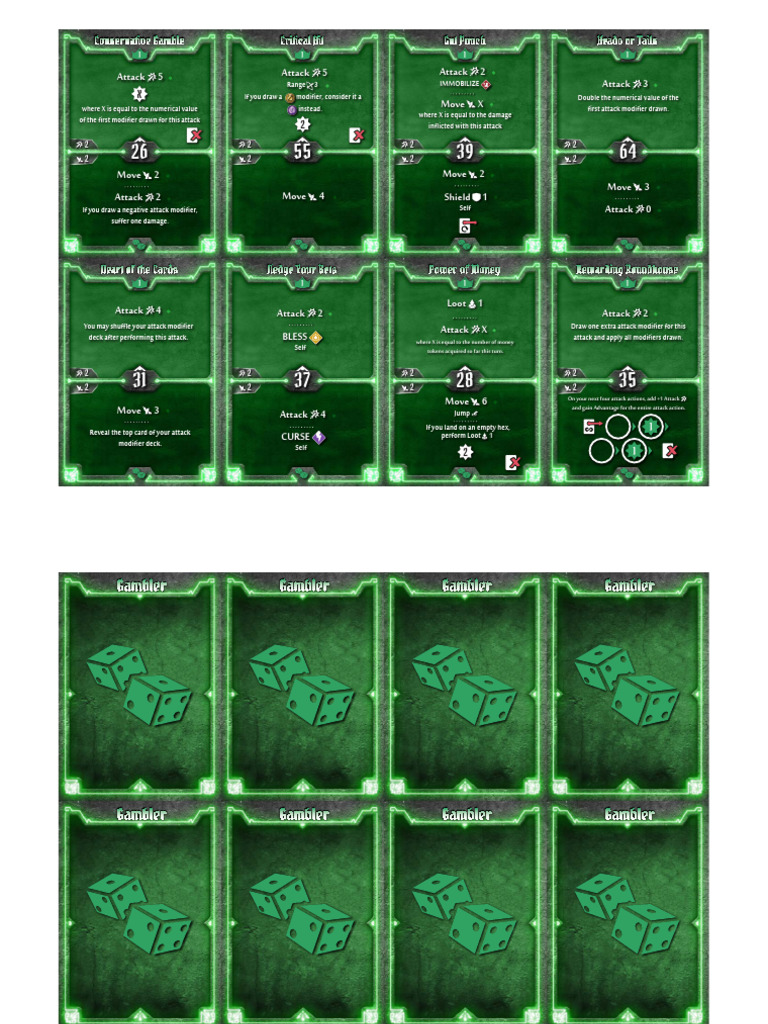 Gambler Print and Play | PDF | Craps | Gaming