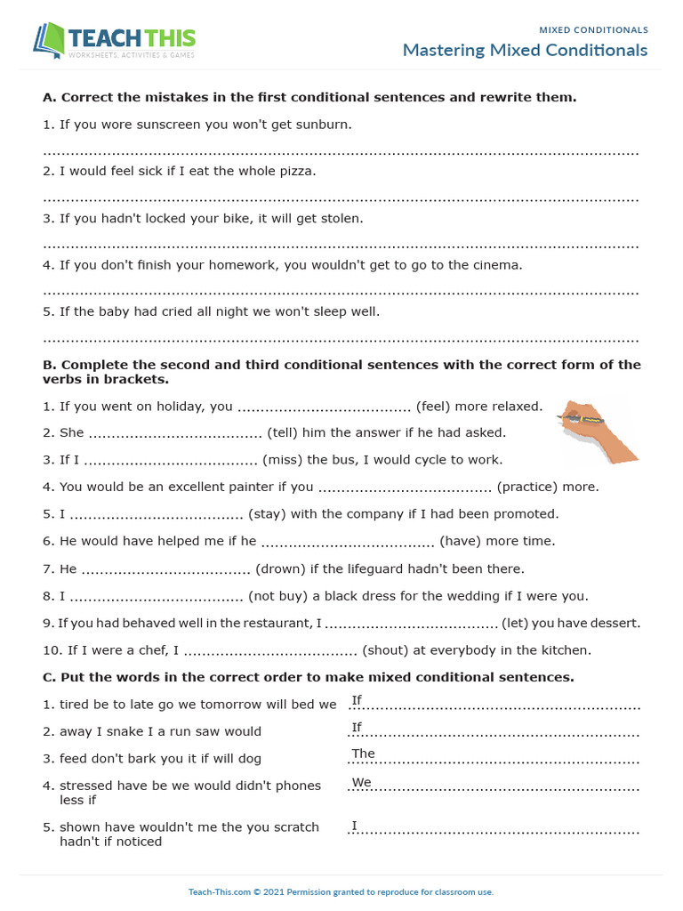 Mastering Mixed Conditionals | PDF