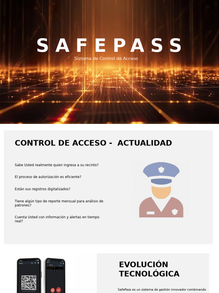 Presentación SAFEPASS Paraguay | PDF | Aplicación movil | Biometría