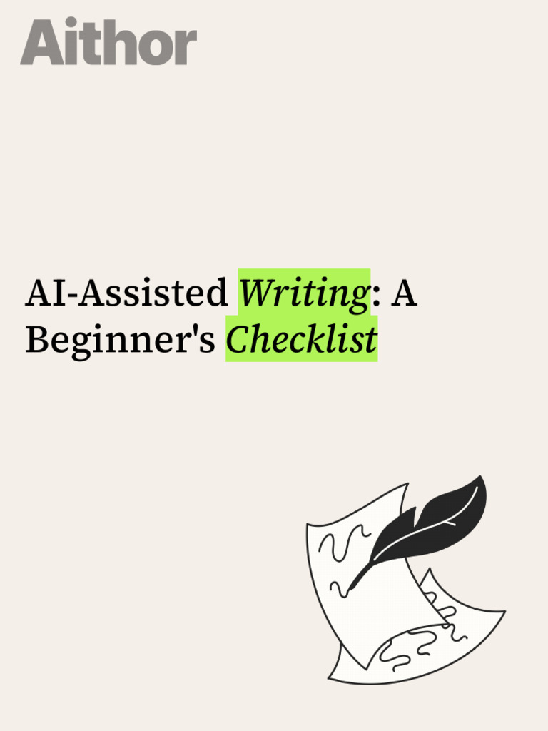 Ai Beginners Checklist Pdf 