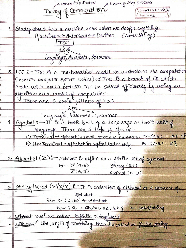 Toc Unit 1 SKG | PDF