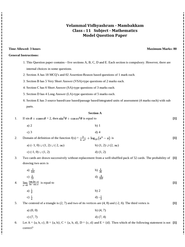 Class Xi Maths Full Book 1 Converted Pdf Mathematics