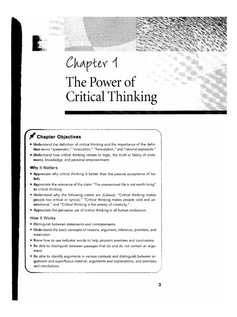 Why Critical Thinking Matters | PDF
