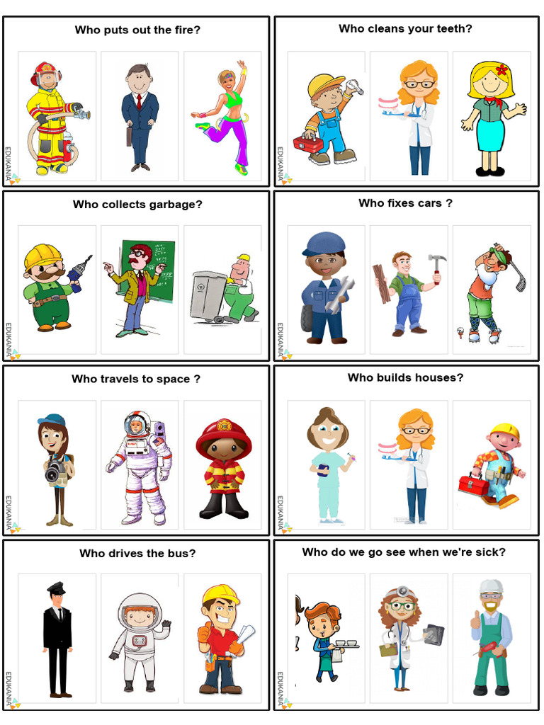 16 Who Questions Flashcards For Speech Therapy and ABA | PDF