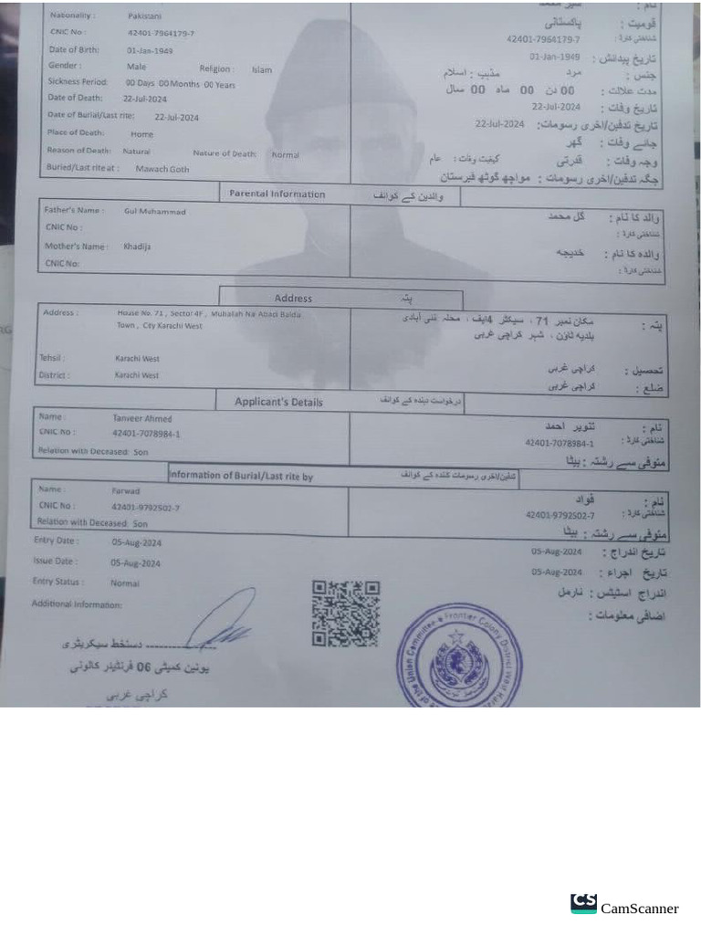 Fawad Sher Muhammad | PDF | Invoice | Value Added Tax