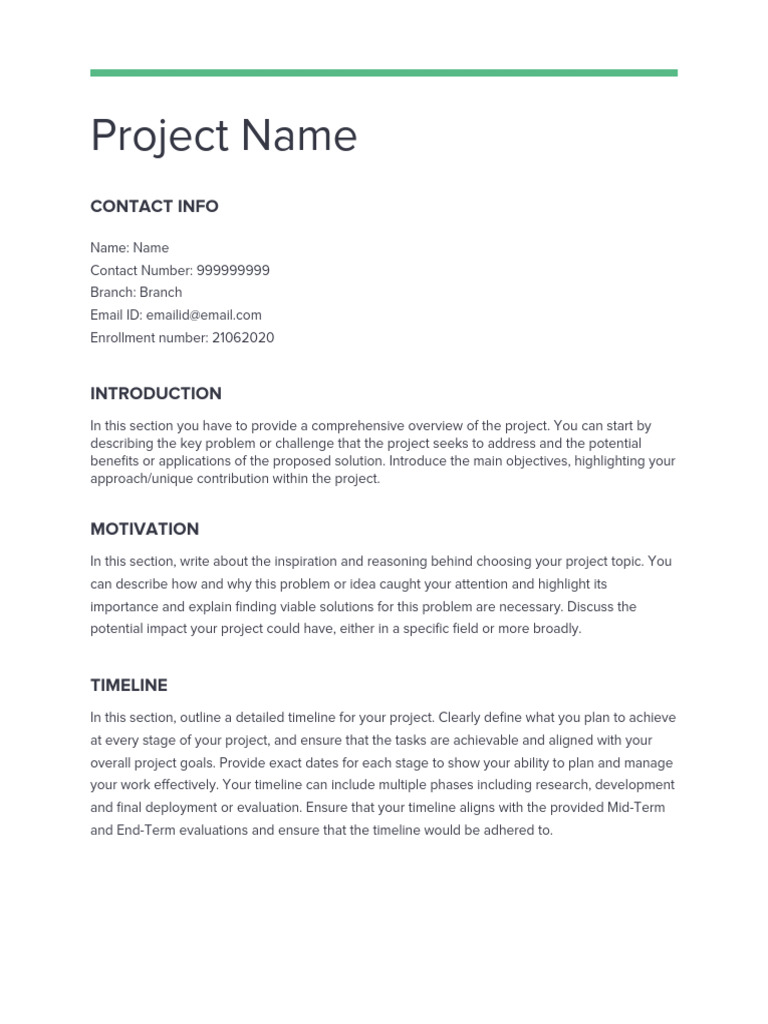 Proposal Format | PDF