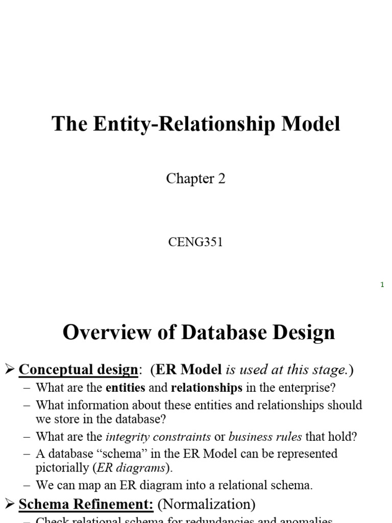 ER | PDF | Conceptual Model | Database Design