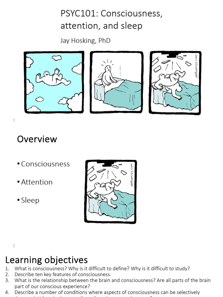 PSYC101 Lecture 07 - Attention Consciousness Sleep | PDF | Attention ...