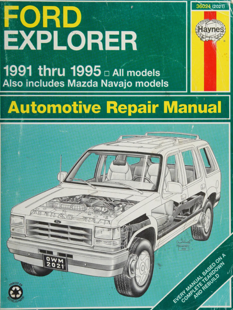 Ford-Explorer 1991-1992-1993-Etc en Manual de Taller-Origin-unofficial ...