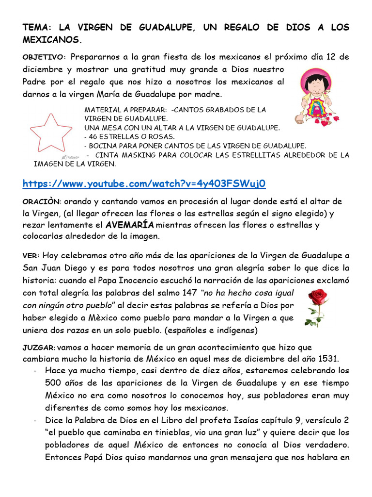 Fiesta de la Virgen de Guadalupe 2023 | PDF | Oración