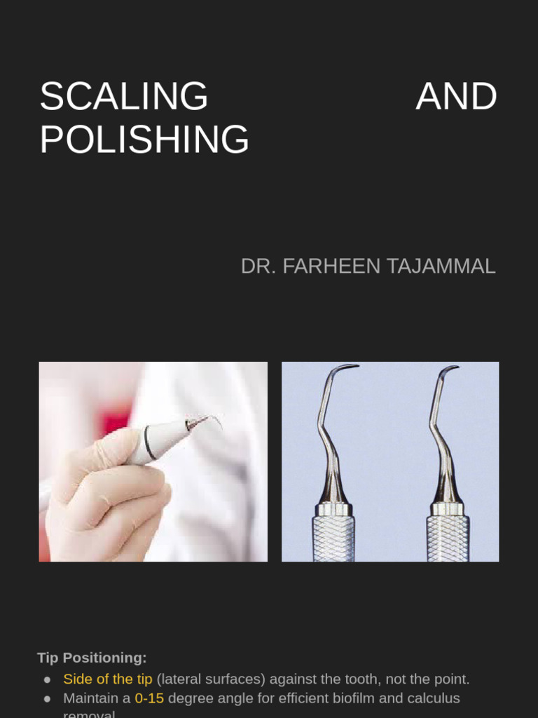 Scaling and Polishing | PDF