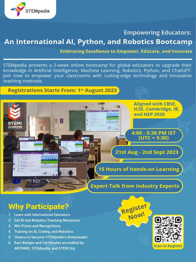 Educators-AI-Bootcamp-Brochure-2023 | PDF | Teachers | Artificial ...
