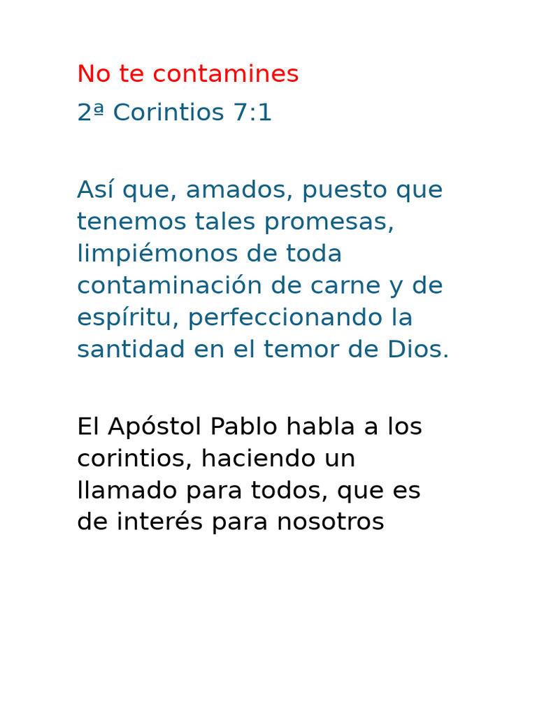 No Te Contamines | PDF