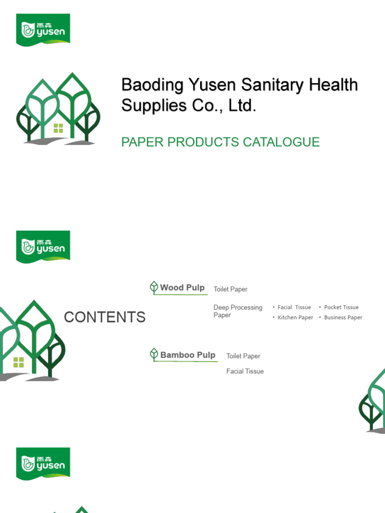 YUSEN Paper Products Catalog - Price | PDF | Paper | Crafts