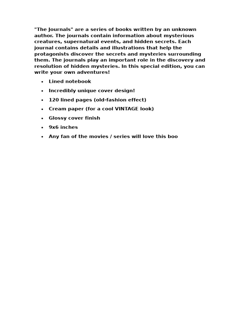 Mystical Journals for Adventure Fans | PDF