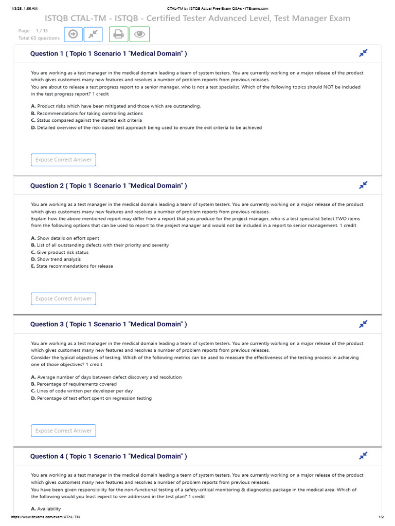 Certified Tester Advanced Level, Test Manager | PDF | Software Testing ...