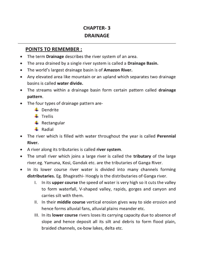 Drainage Notes | PDF