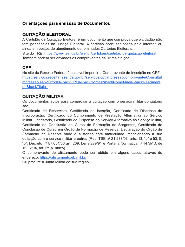 Orientacoes Para Documentos | PDF