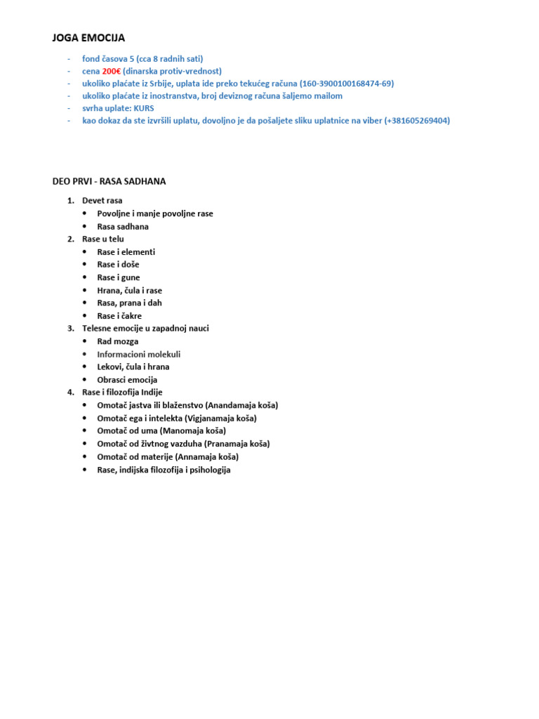 Joga Emocija | PDF