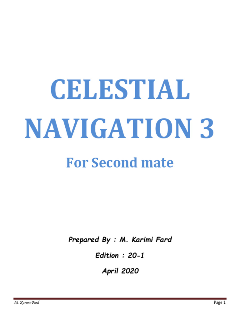 Celestial Navigation Techniques for Mates | PDF | Horizon | Geophysics
