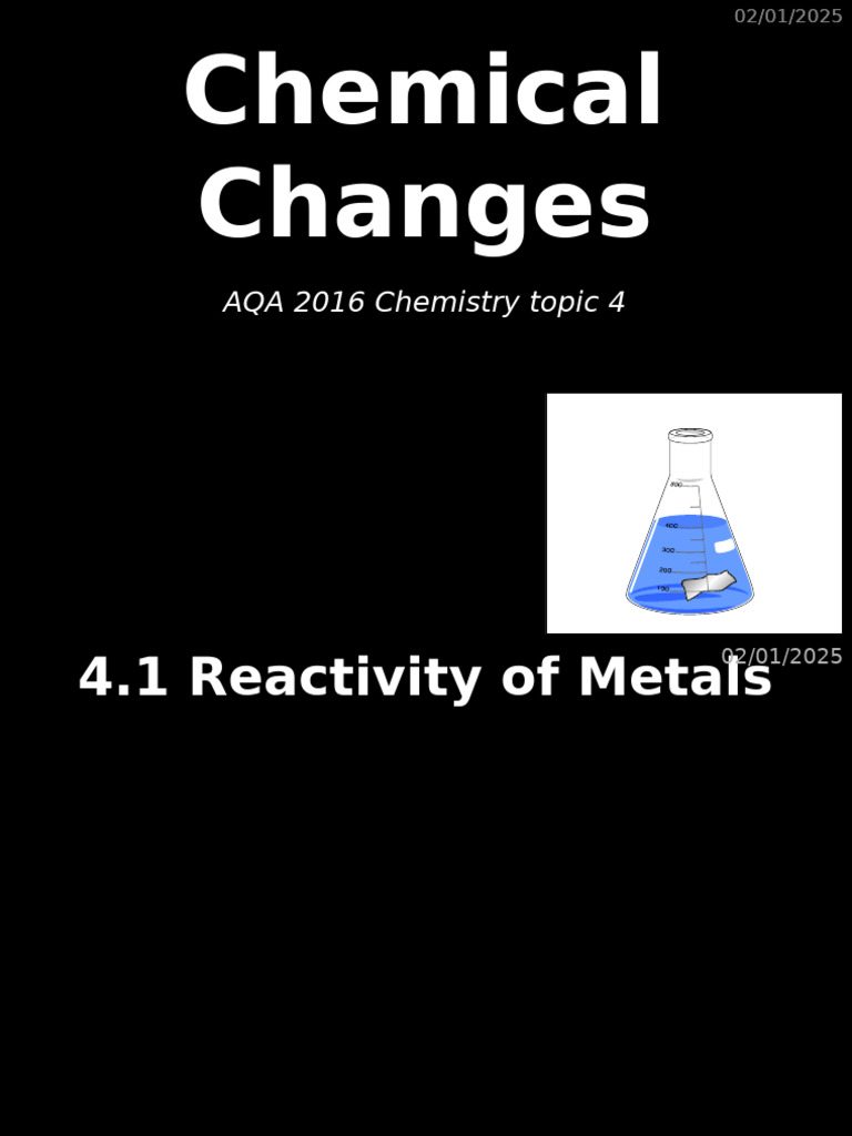Chemistry 4 - Chemical Changes | PDF | Hydroxide | Magnesium