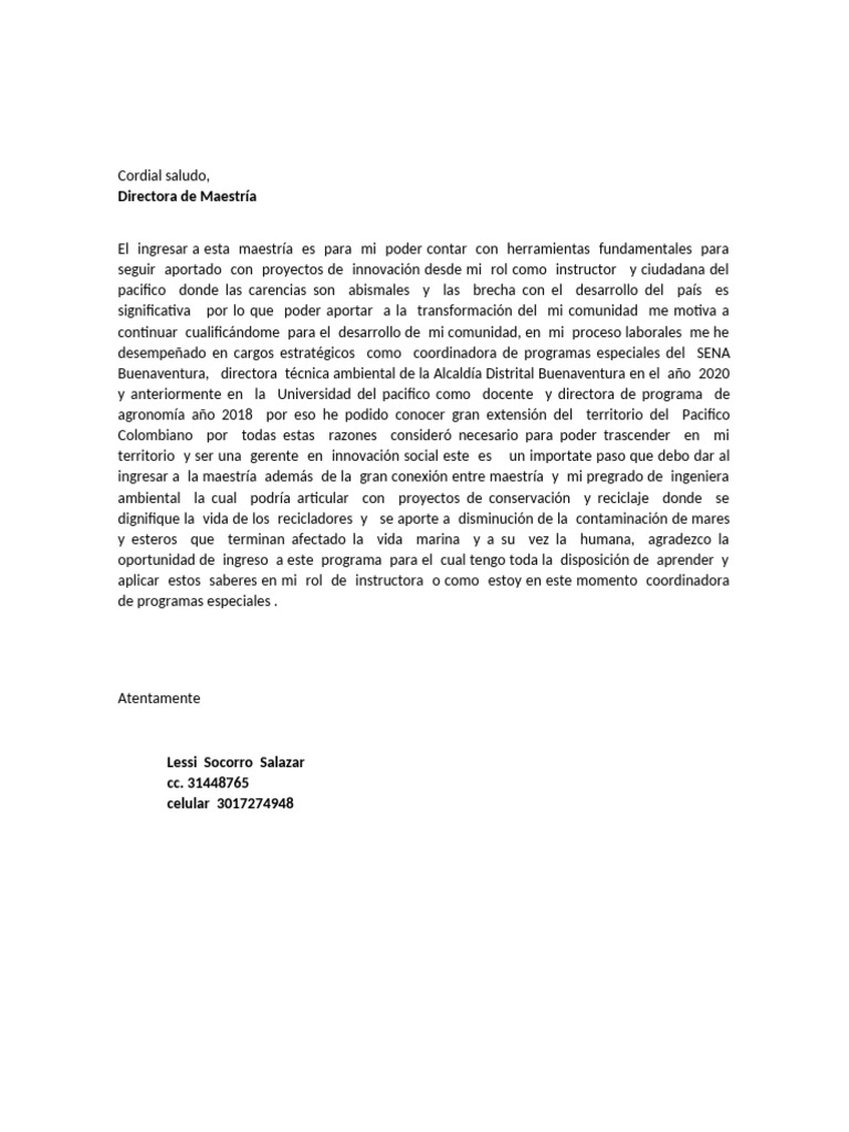 Carta Lessi | PDF