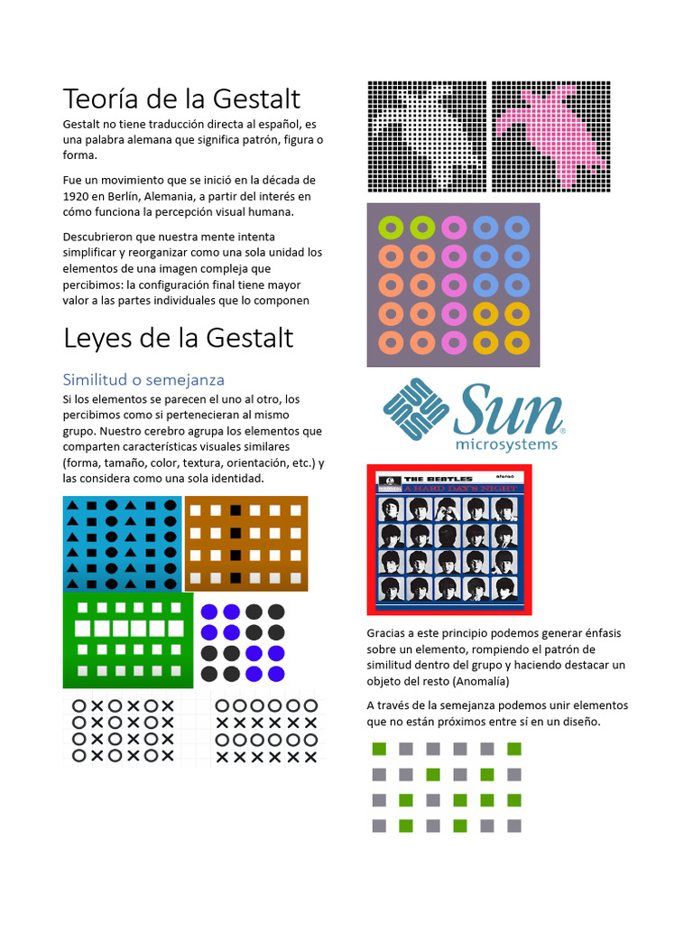Leyes de la Gestalt en Diseño Visual | PDF | Percepción | Ciencia cognitiva