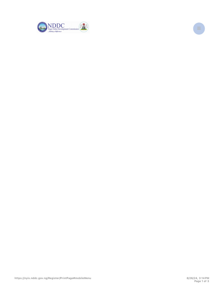 Niger Delta Registration Confirmation | PDF