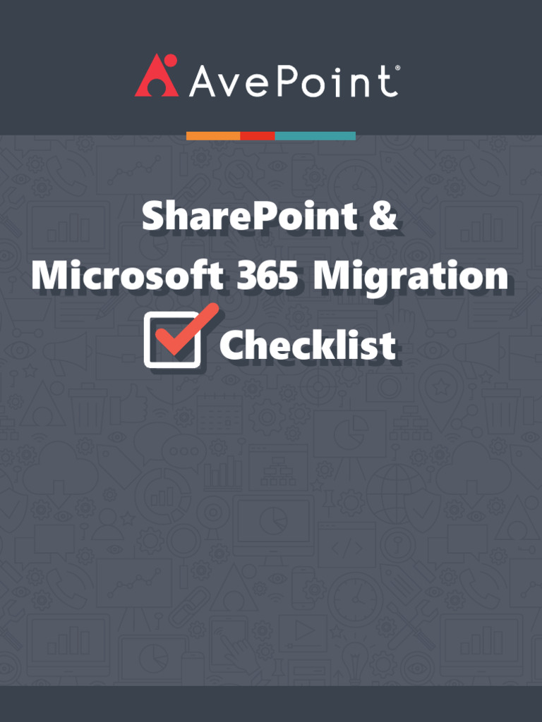 SharePoint M365 Migration Checklist | PDF | Share Point | Computing
