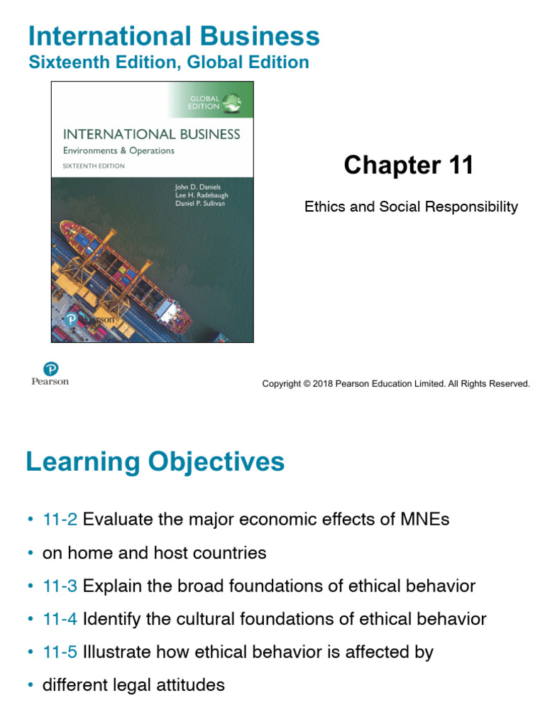 IB CH 11 Ethics and Social Responsibility | PDF | Stakeholder ...