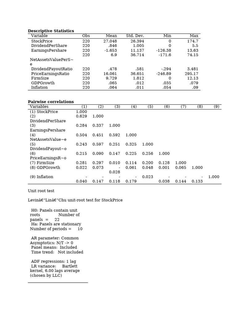 Descriptive Statistics | PDF | Multivariate Statistics | Actuarial Science