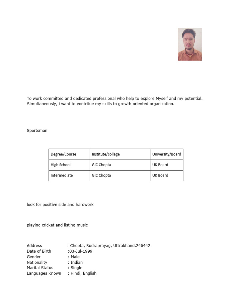 Resume Hanumant Rana01 | PDF