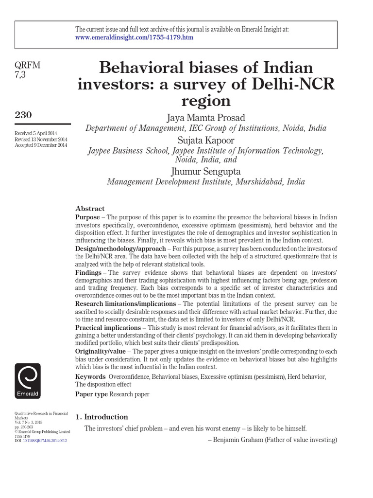 important paper | PDF | Behavioral Economics | Survey Methodology
