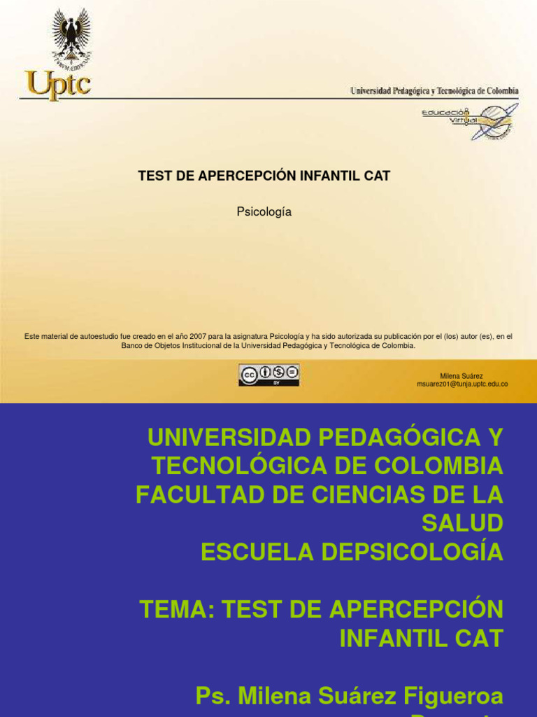 TEST_DE_APERCEPCION_INFANTIL_CAT | PDF | Sicología | Conceptos psicologicos