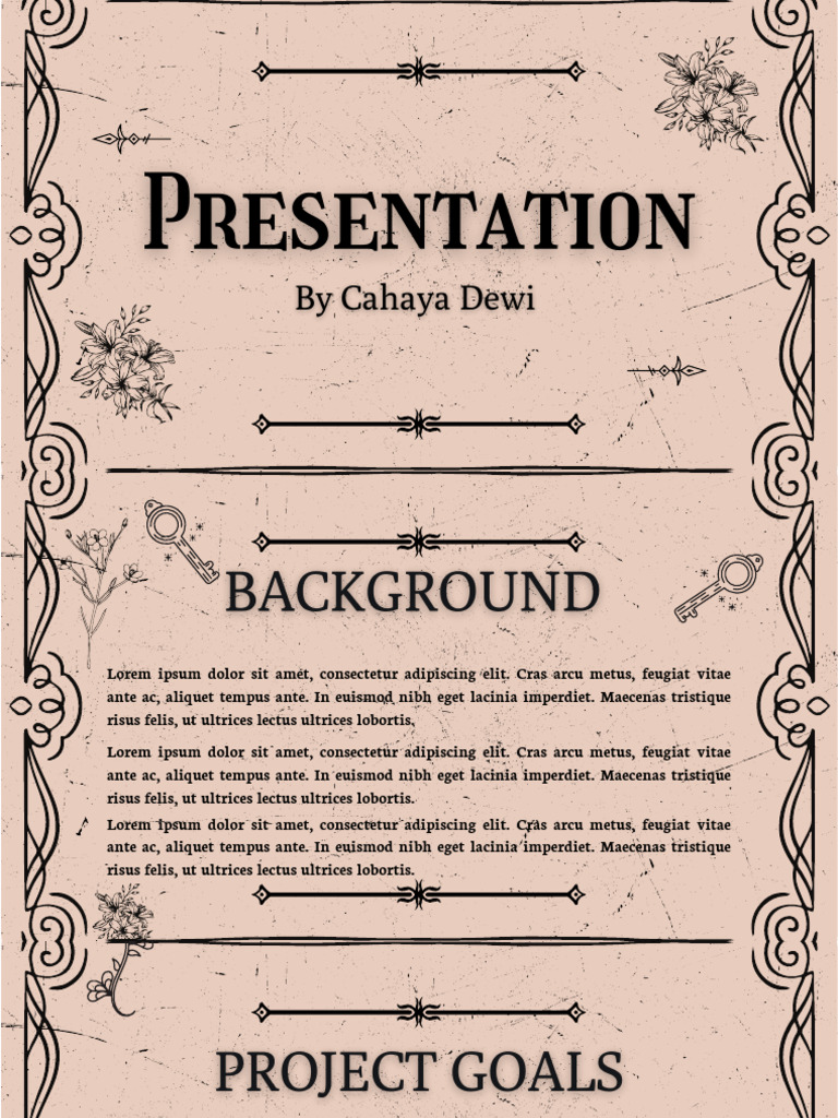Light Brown Black Old Vintage Project Presentation.pdf | PDF