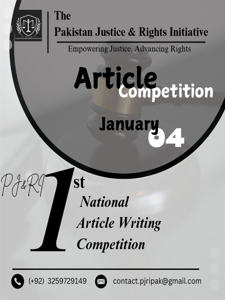PJ&RI Article Writing Competition 2025 | PDF | Human Communication