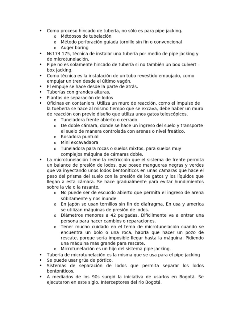 Como Proceso Hincado de Tubería | PDF