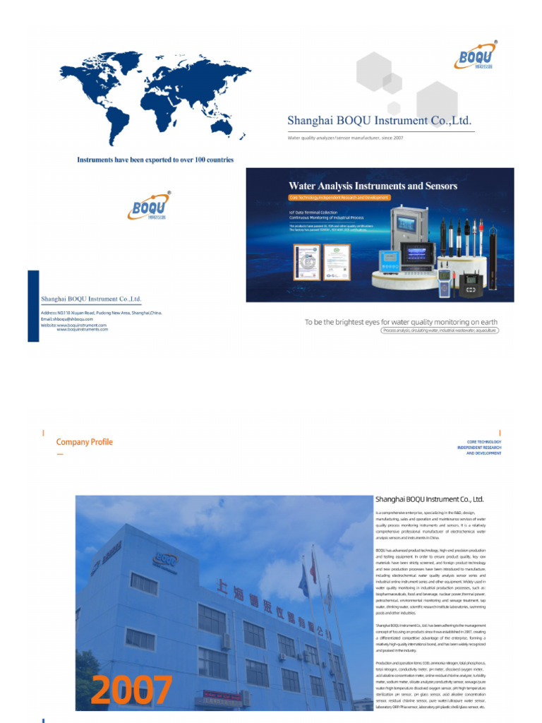 BOQU Catalog | PDF
