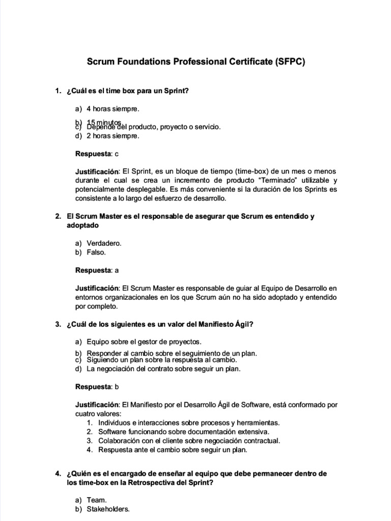 EXAM SCRUM FPC | PDF