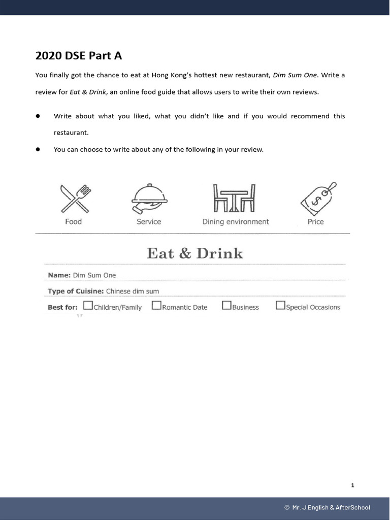 2024 É É Å È Ç Å Ä Å È Å - Writing (2020 DSE Writing Part A) | PDF