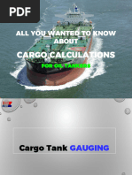 Tanker Cargo Calculation Basics | PDF | Barrel (Unit) | Quantity