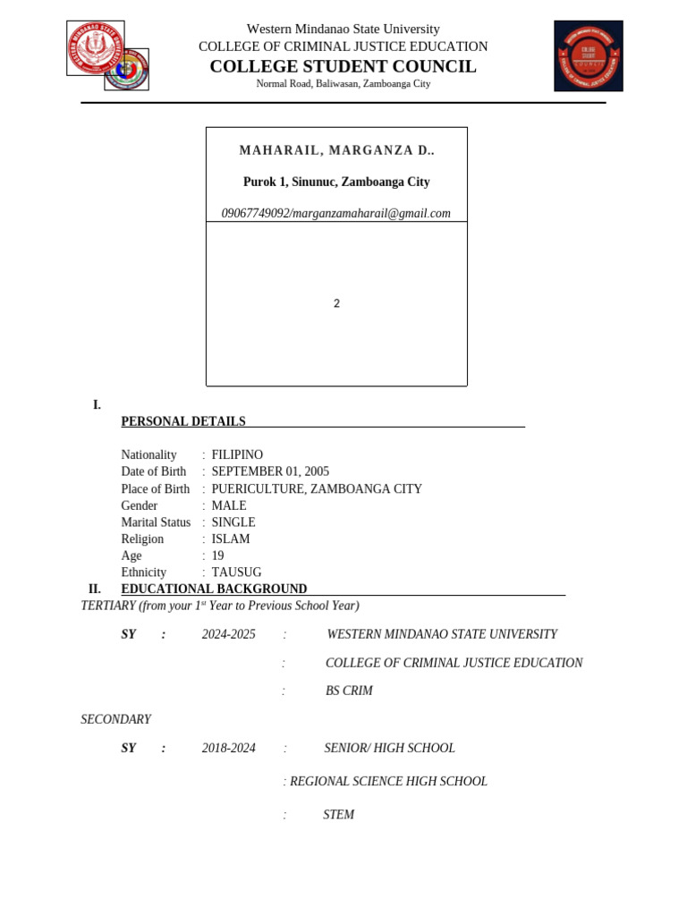 CSC-AFFILIATED-RESUME-2023 | PDF