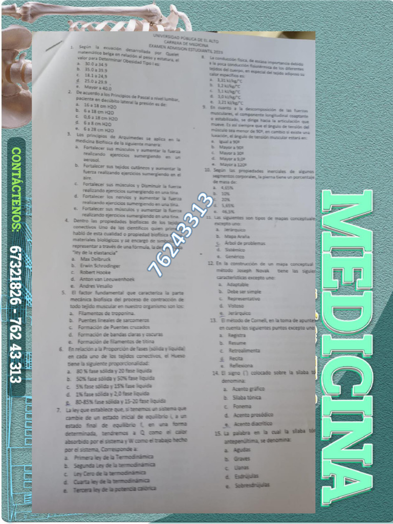 Examen Upea 2023 | PDF